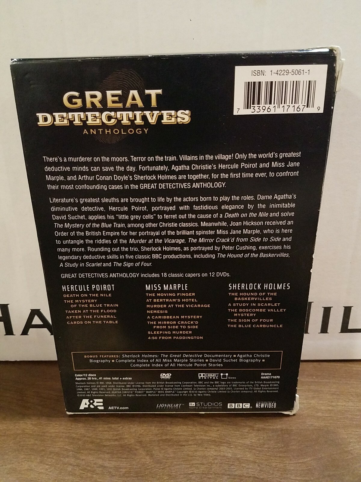 Great Detectives Anthology: Poirot/Sherlock Holmes/Marple (DVD, 2010 ...