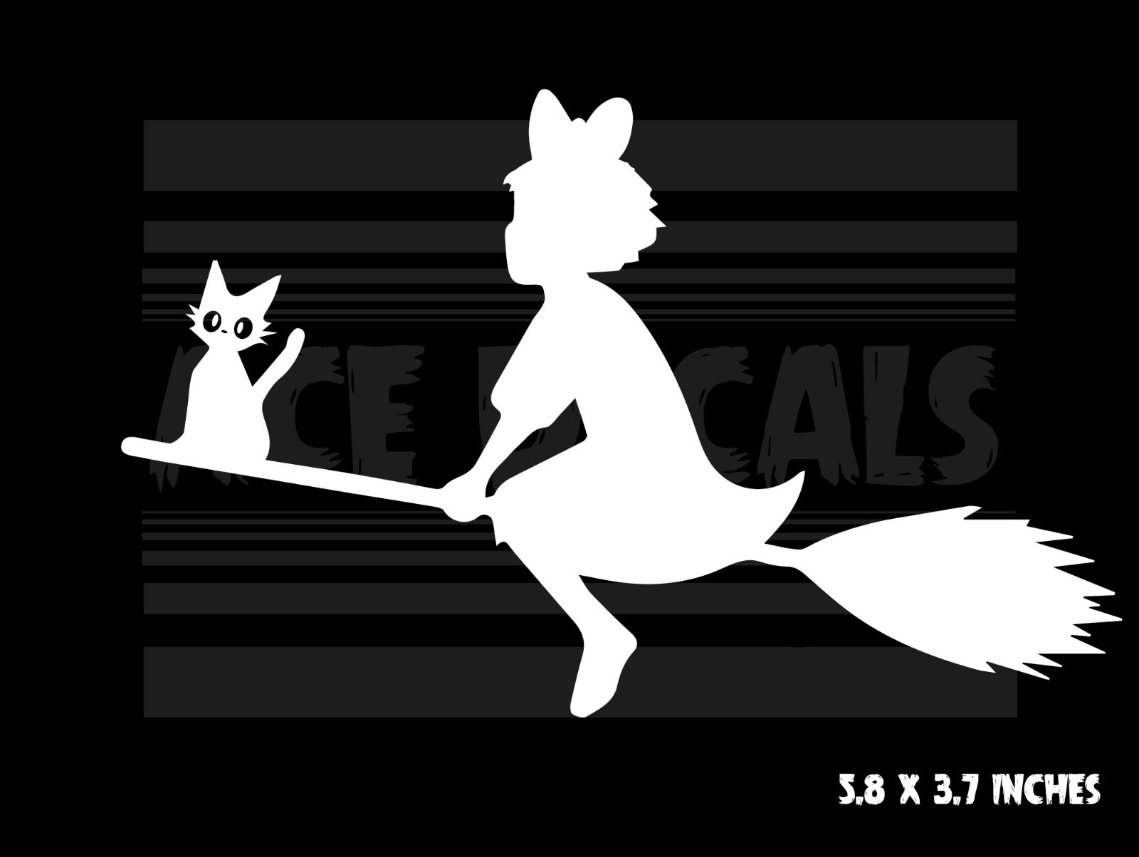 Kiki's Delivery Service - Kiki Jiji - Ghibli - Anime - vinyl decal ...