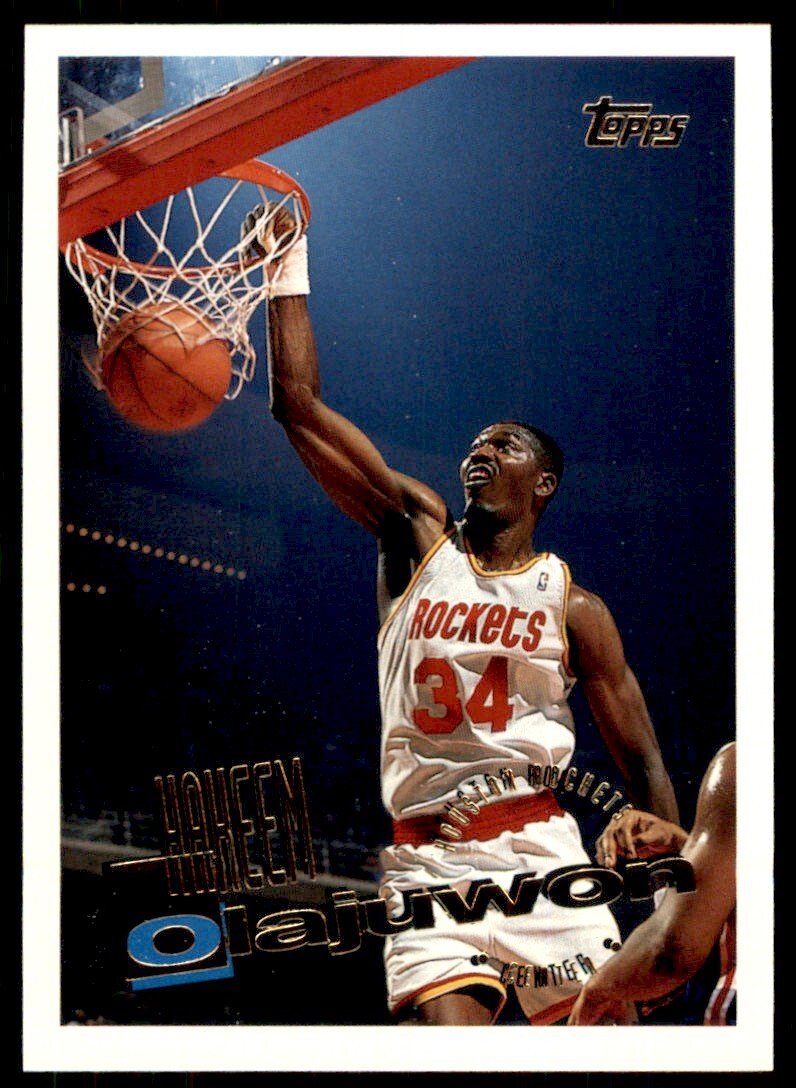 1995-96 Topps Hakeem Olajuwon #100 2 Houston Rockets | eBay