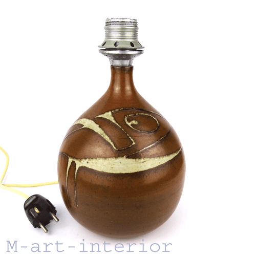 ANNE & PETER STOUGAARD Stoneware Table Lamp Keramik Tisch Lampe Denmark ...