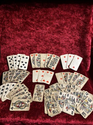 Antique 1800s Playing Tarot Cards All 54 Deck | eBay