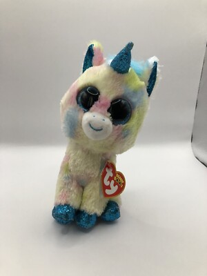 Ty Beanie Boos Blitz Unicorn 6' Glitter Horn Blue Pastels | eBay