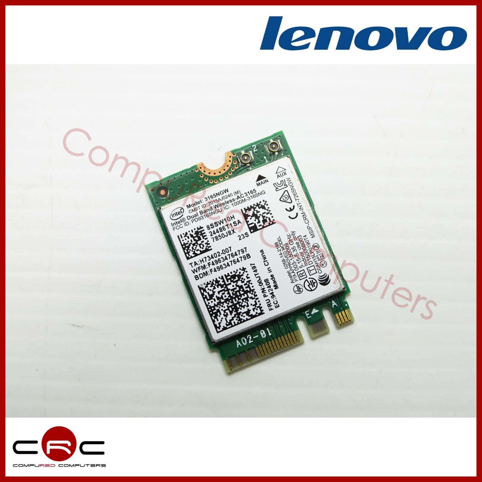 Intel Dual Band Wireless-ac 3165 WiFi Card 3165NGW for HP 250 G5 for ...