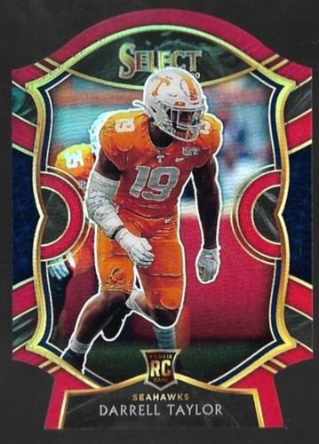 2021 Panini Select Red Prizm Die-Cut Concourse #96 Darrell Taylor ...