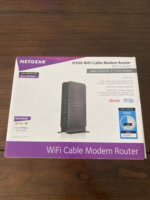 NETGEAR - C3000 - N300 Wireless Cable Modem Wi-Fi Router | eBay
