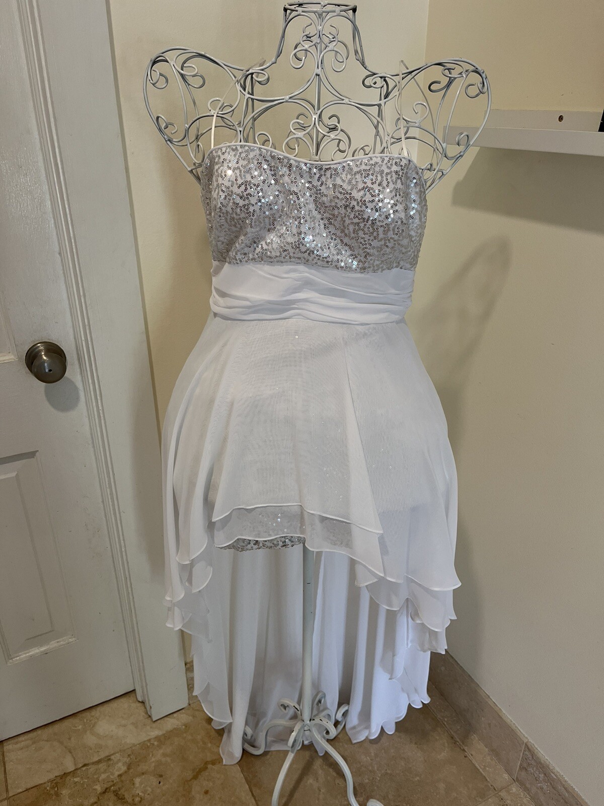 White Wed Prom Homecoming Easter Junior Women's Dress… - Gem