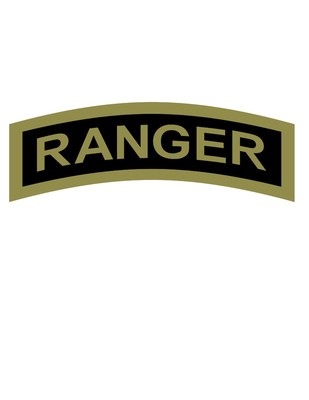 U.S. Army Ranger Tab Car Vinyl Window Decal/Sticker Olive/Black | eBay