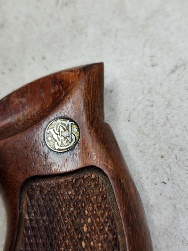 Vtg Smith & Wesson Wood Target Grips K Frame 19 66 686 14 15 17 Early ...