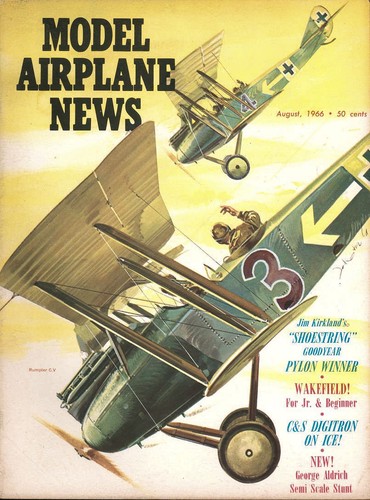 MODEL AIRPLANE NEWS AUG 1966 WW2 RAF SUPERMARINE SPITFIRE NYE_WW1 ...