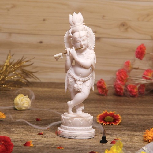 Hindu God Resin Standing Bal Krishna Idol Statue | eBay