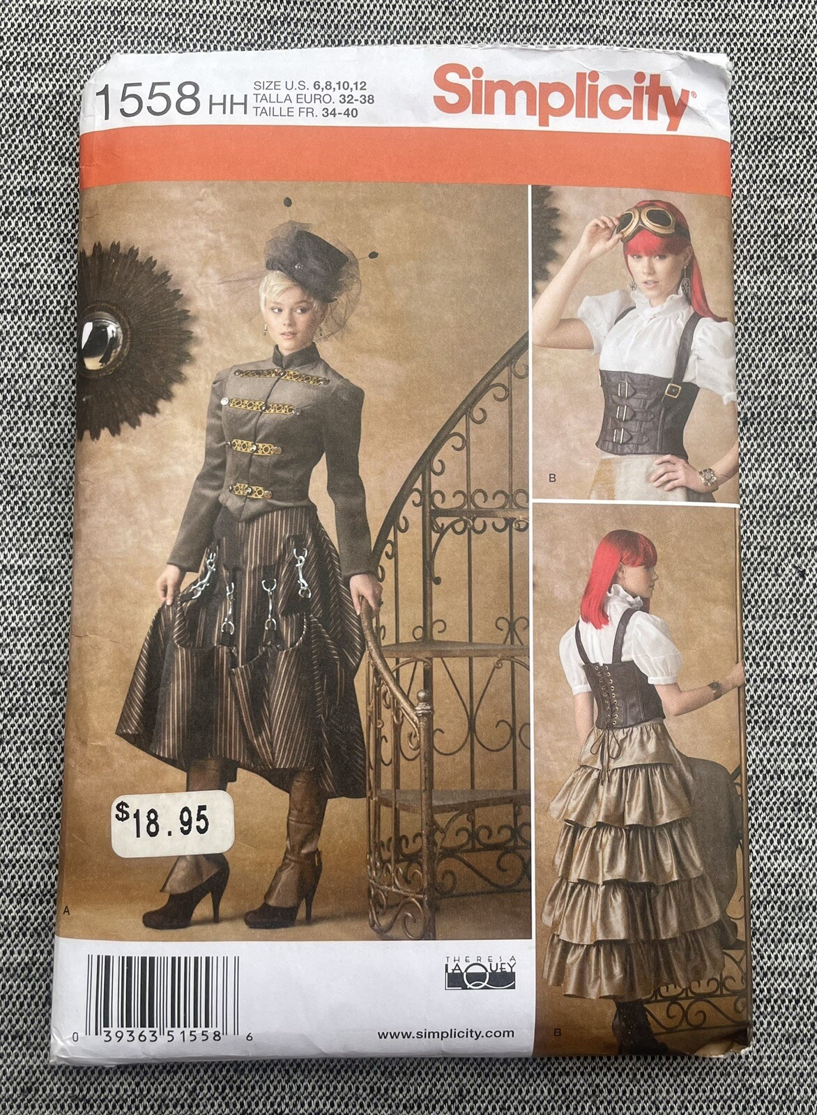 Simplicity 1558 Women's 6 8 10 12 Steampunk Costume Cosplay New Uncut ...