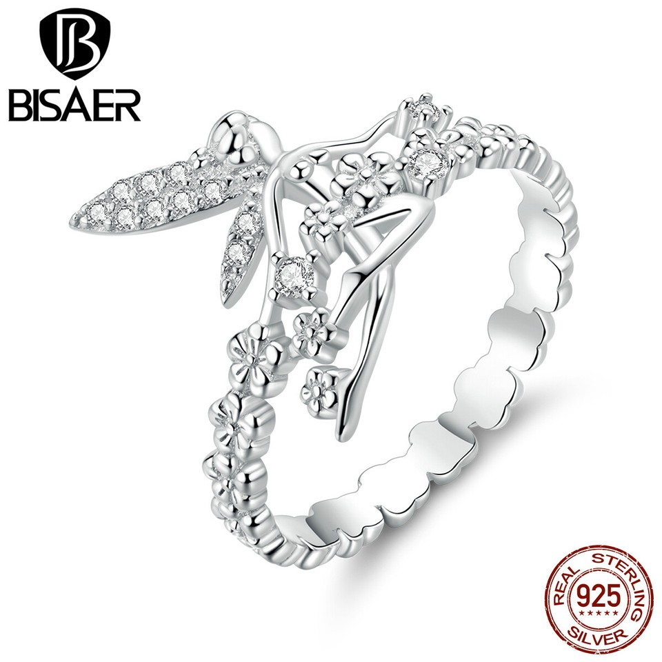 925 Sterling Silver Wedding Engagement Rings Wedding Band Fashion Women ...