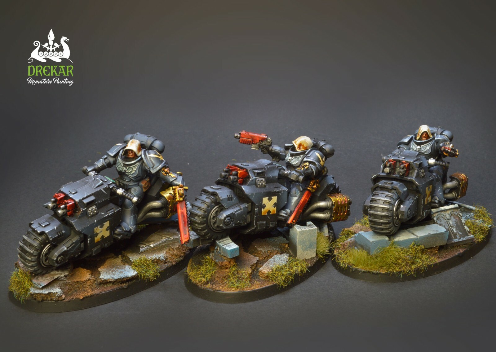 Ravenwing Outriders Dark Angels ** COMMISSION ** painting | eBay