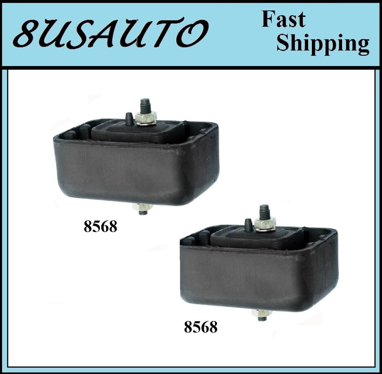 2PCS FROTN LEFT & RIGHT MOTOR MOUNT FIT ASUNA/ PONTIAC SUNRUNNER 1.6L ...