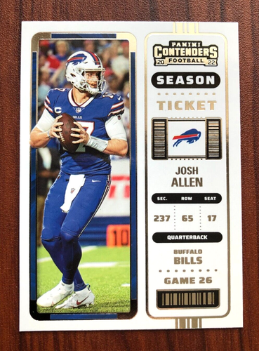 JOSH ALLEN 2022 Panini Contenders Season Ticket Card #11 - BILLS | eBay