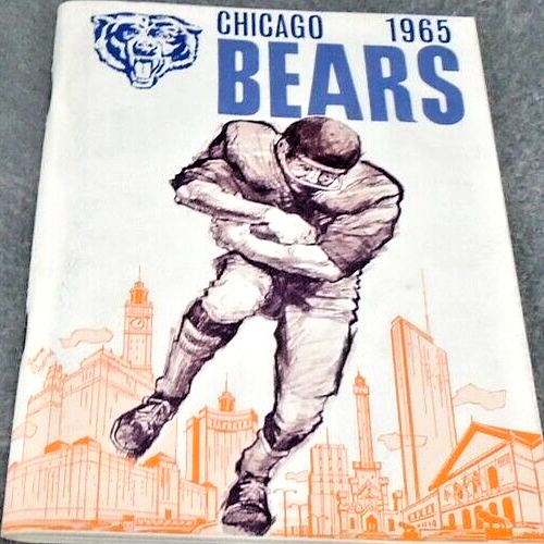 1965 NFL FOOTBALL MEDIA GUIDE CHICAGO BEARS VERY RARE AND COOL AND IN ...