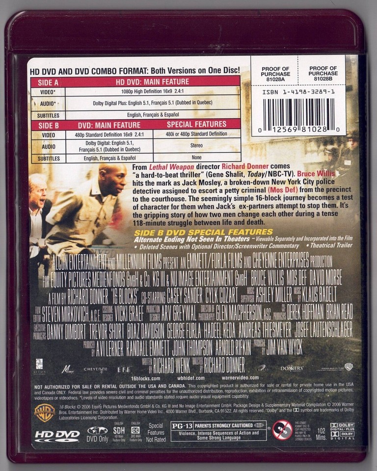 200 discs of HD DVD movies. All discs in flawless condition. Check the ...
