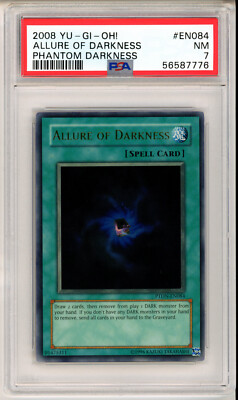 YUGIOH PTDN-EN084 ALLURE OF DARKNESS ULTRA RARE HOLO PSA 7 NM #56587776 ...
