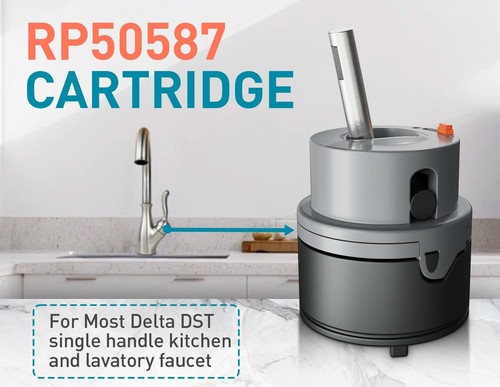 RP50587 Single Handle Compatible with Delta Repair Kit,Lavatory Kitchen ...