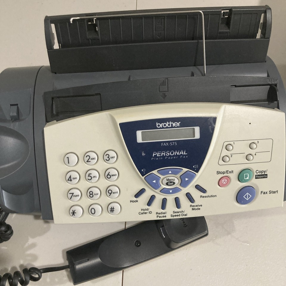Brother Fax-575 Fax Machine Powers On CLEAN Untested Parts Repair ...