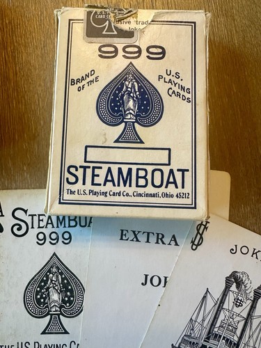 Vintage 999 Steamboat Playing Cards Complete Deck | eBay