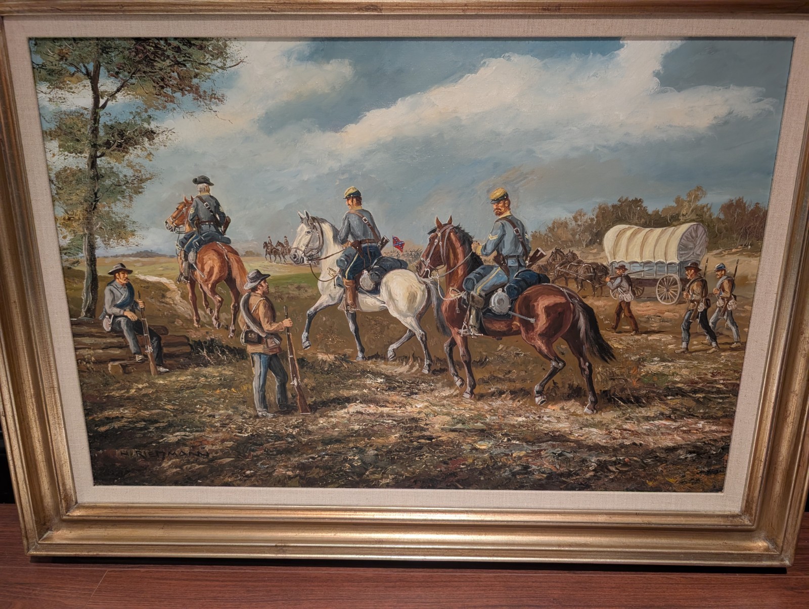 Hans Riedmann Oil On Canvas 1 Of 1 Completely Original. Calvary And ...