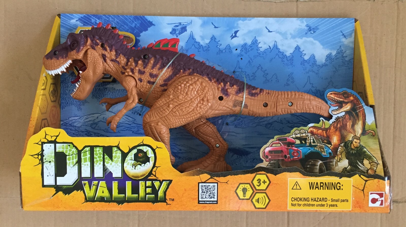 CHAP MEI , DINO VALLEY- T REX DINOSSAUR WITH SOUND EFFECTS BIG DINO SET ...