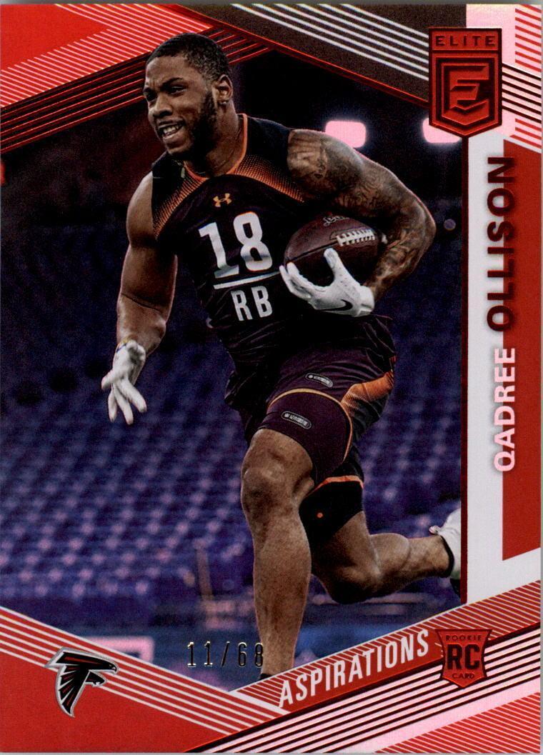 2019 Panini Donruss Elite - Rookies Qadree Ollison #160 Aspirations /68 ...