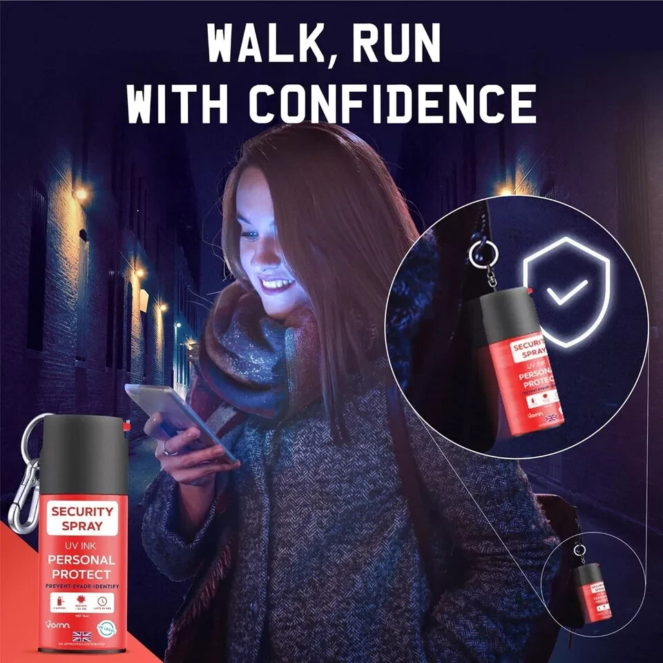 UK Legal Self Defense Spray UV ink Criminal Identifier Spray Legal ...