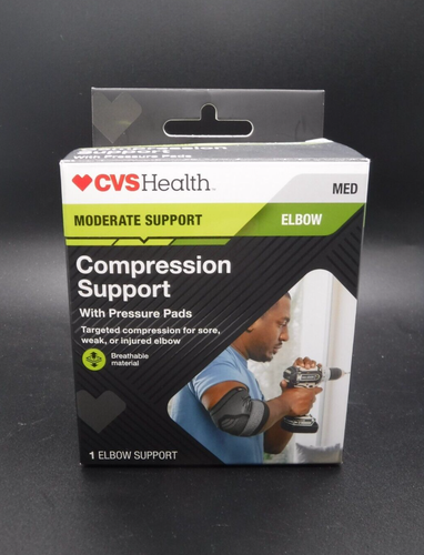 CVS Health Compression Support Elbow Adjustable Right/Left MED NIB | eBay