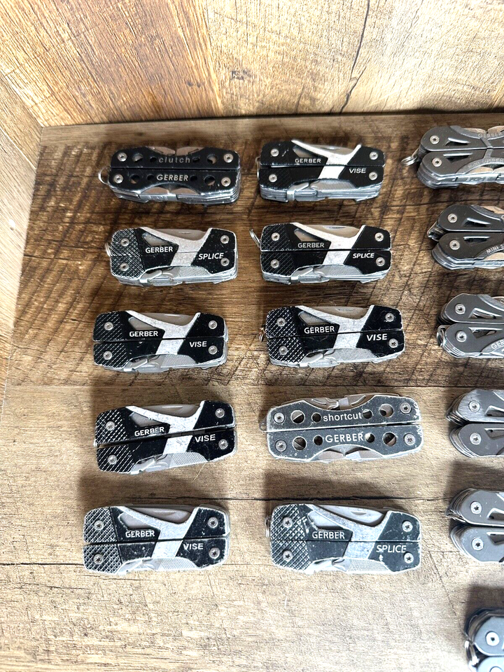 Lot of 29 Used Gerber Mini Multi-Tools - Dime, Mini Suspension, Vice ...