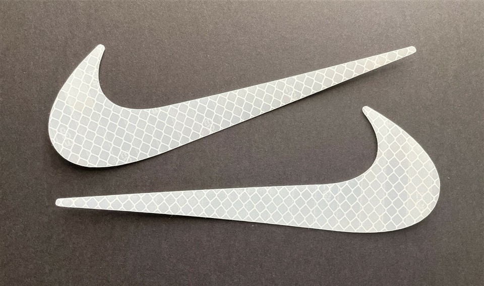 Nike Swoosh Logo 3M Reflective Stickers Decals Reflector Pack ...