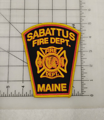 Sabattus Maine Fire Dept Patch | eBay