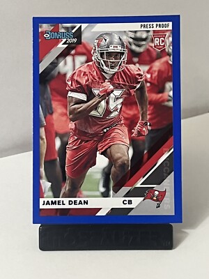 2019 Donruss Blue Press Proof #285 Jamel Dean Rookie Tampa Bay ...