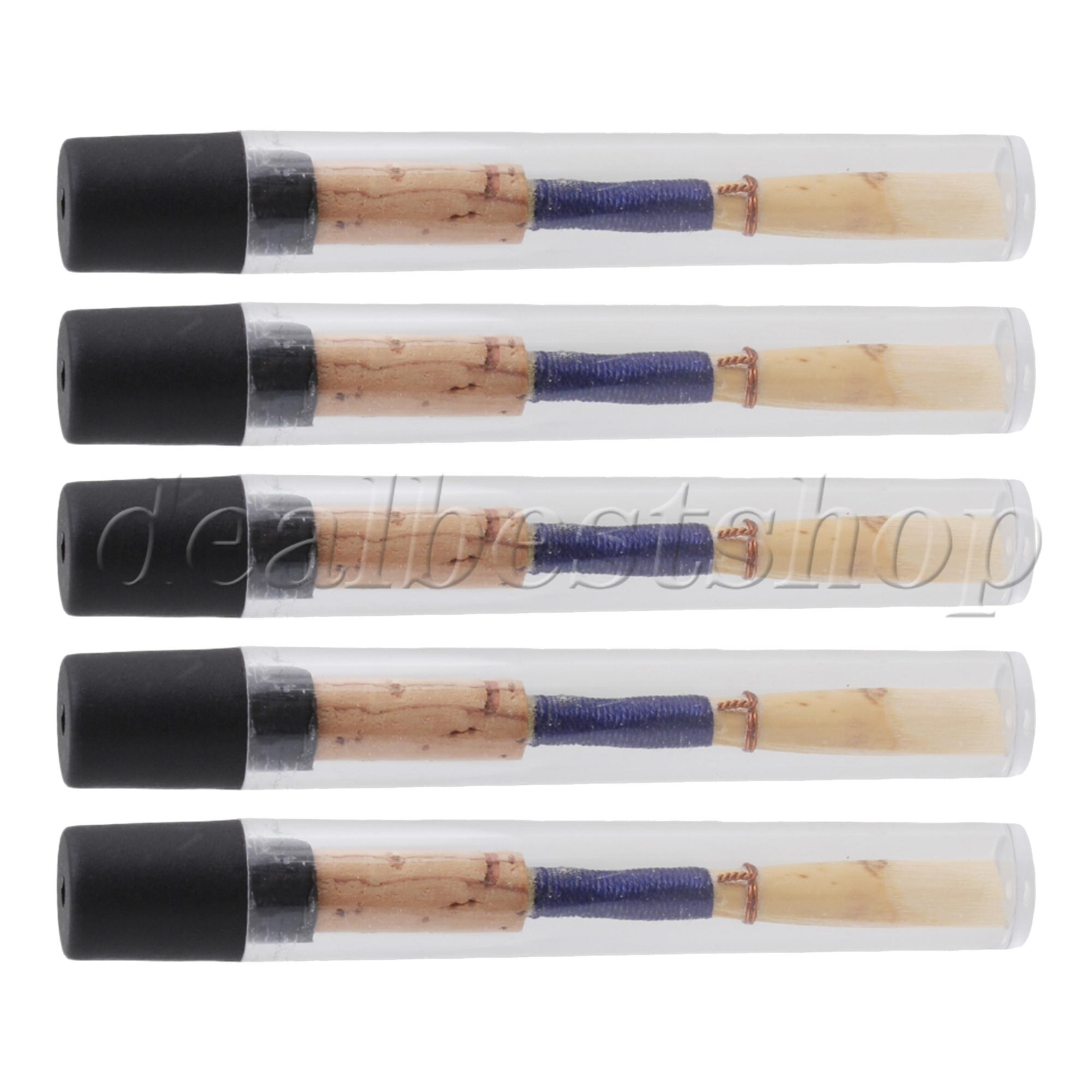 5Pcs Strength Soft Oboe Cork Reed Handmade Replacement with Plastic ...