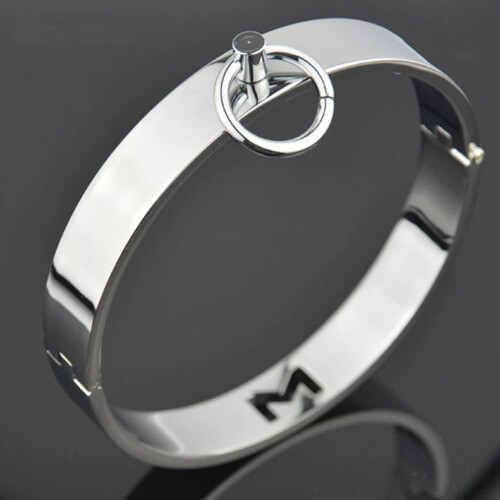 Metal Stainless Steel Neck Collar Ring Chain Slave Bondage Toys Role ...