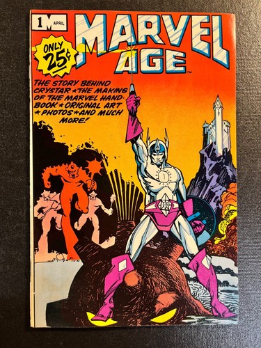 Marvel Age 1 KEY Premiere 1st ISSUE Crystar VINTAGE COMIC Volume 1 ...