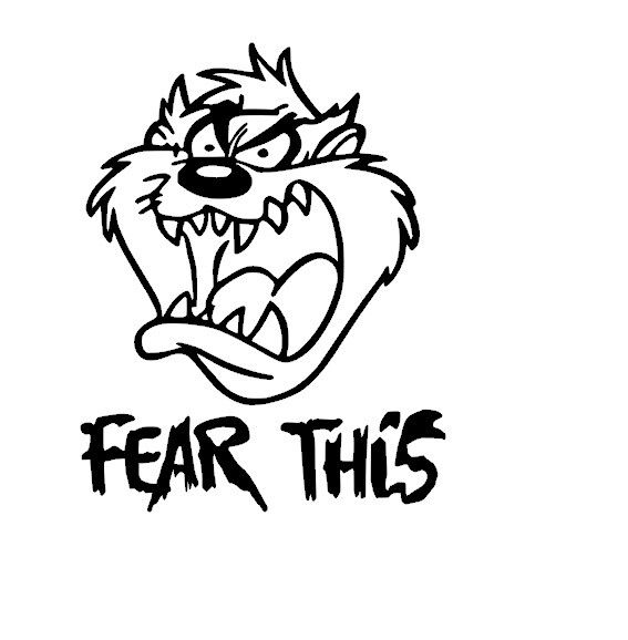 Taz vinyl wall, home, car sticker, decal, window oracal 651 choose | eBay