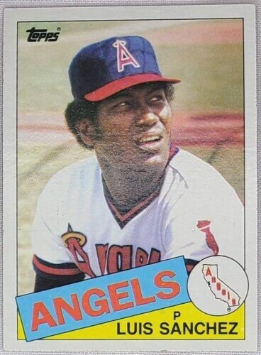 1985 Topps Baseball #42 Luis Sanchez Pitcher California Angels FREE ...