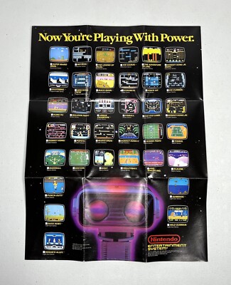 Nintendo NES Now You’re Playing With Power R.O.B. ROB the Robot Poster ...