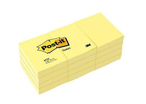 Post-it Mini Notes, 1.5x2 in, 12 Pads, America's #1 Favorite Sticky ...