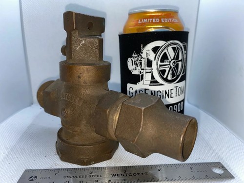 3/4 Mueller Curb Stop Valve Brass Hit Miss Gas Engine Vintage | eBay