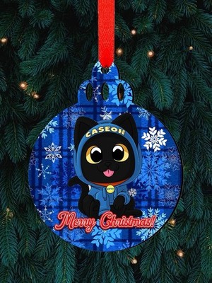 Funny Caseoh Kitty Christmas Ornament Unique Gift Fan Merch YouTube ...