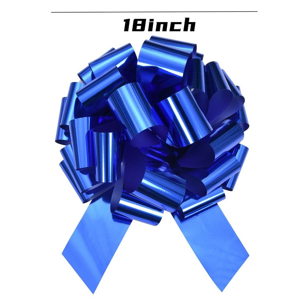 18-Inch Giant Blue Gift Bow for Car Huge Car Bow for Presents ...