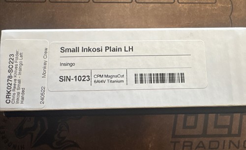 Chris Reeve Knives Small Inkosi Insingo MagnaCut Glass Blast LEFT ...