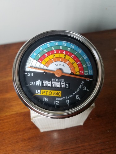 Vintage 3.5" Tractor Tachometer Speedometer TACH NEW! 5 Gears Hourly | eBay