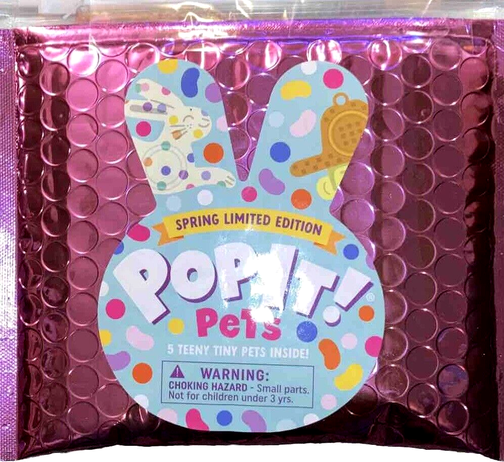 NEW! Pop It Pets One Blind Pack w/ 5 Teeny Tiny Pets Spring Limited ...