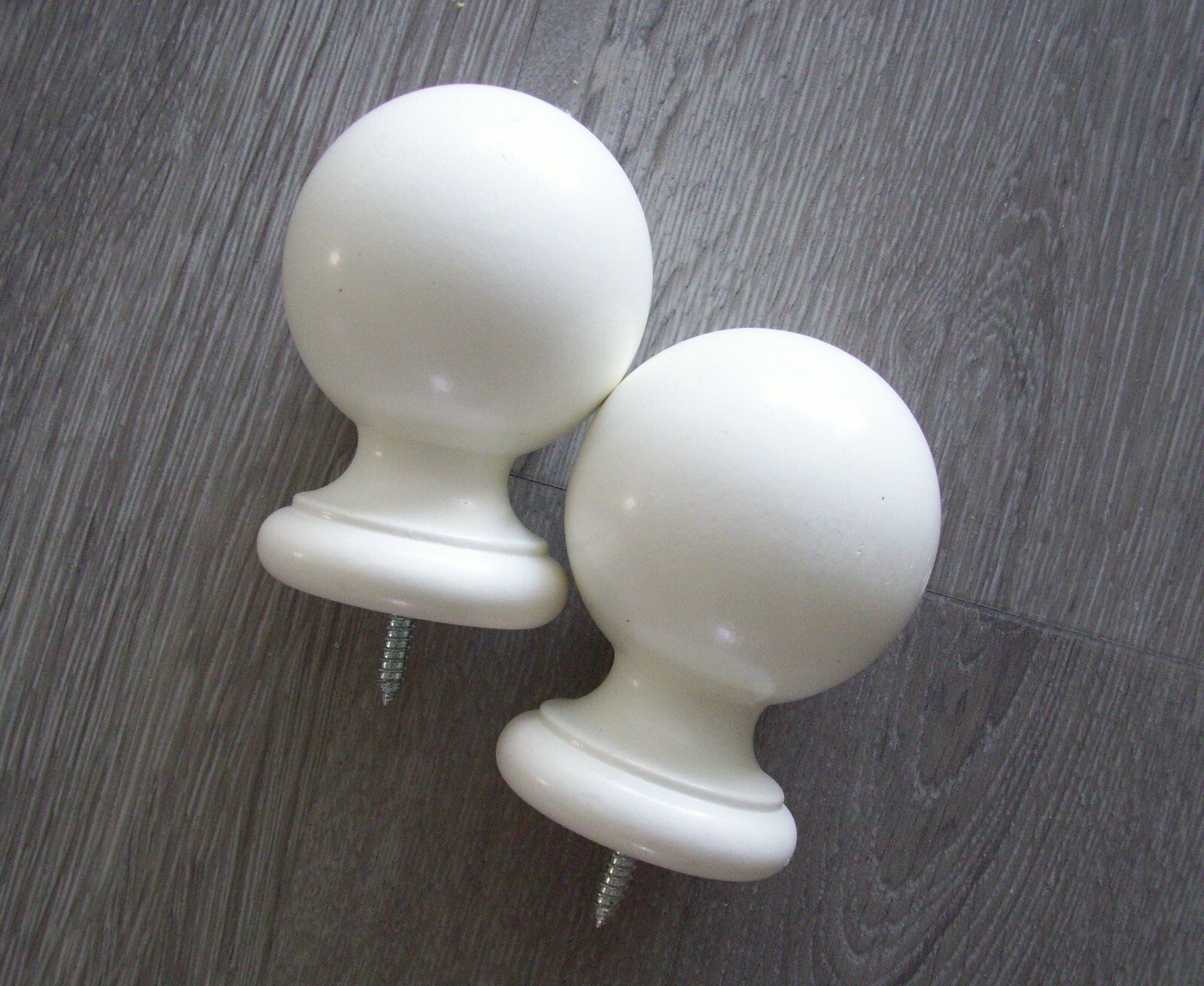 Curtain Curtain Rods&Finials 2" Round Wood Ball Finial - Unfinished For ...