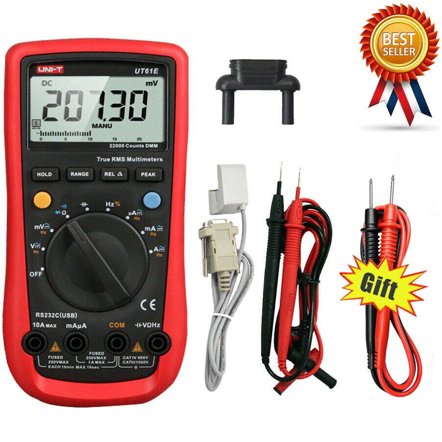 UNI-T UT61C Digital Multimeters AC 1000V RS232 PC Connect, 40% OFF
