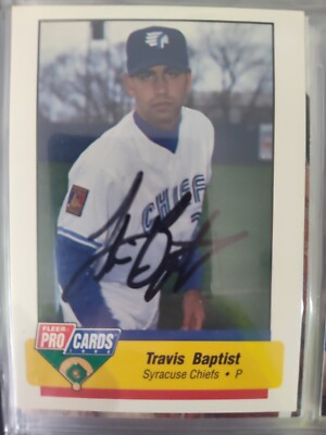 Travis Baptist Autograph Syracuse Chiefs | eBay